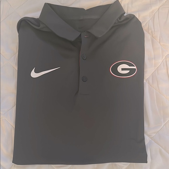 Nike | Shirts | Nike Mens Gray Georgia Bulldogs Polo Shirt | Poshmark